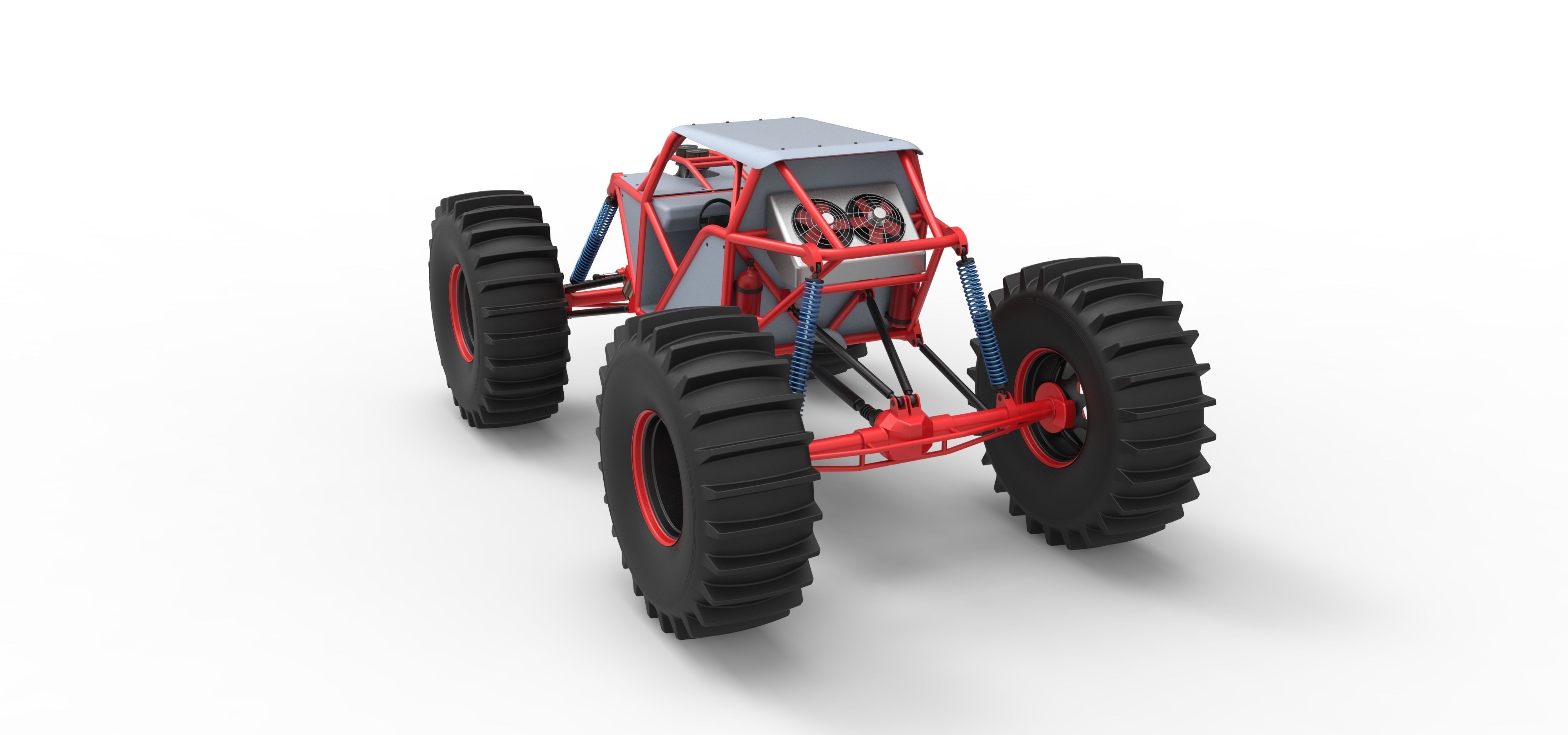 Mud bogger with SREP tires 3D model | CGTrader