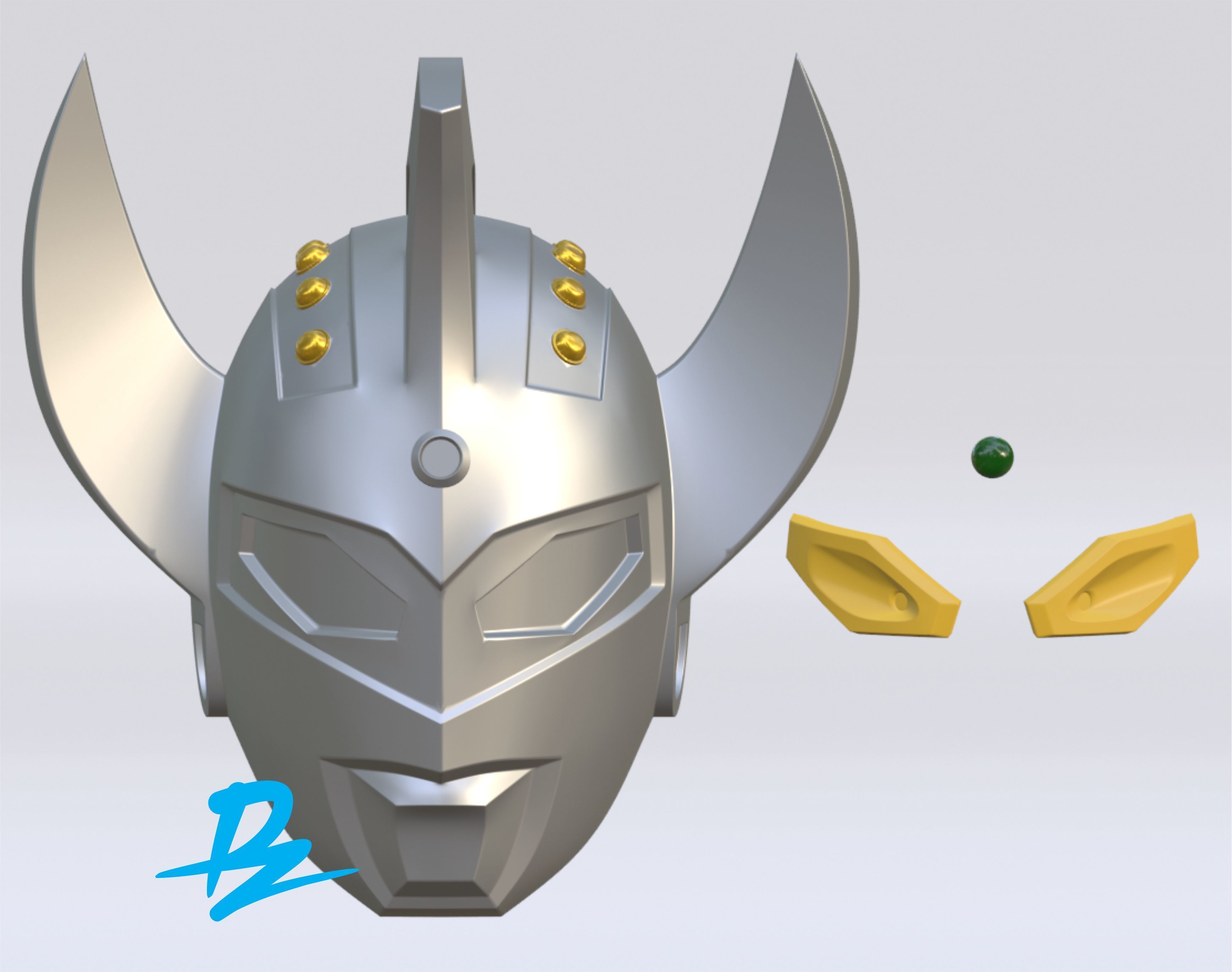 Mask Ultraman taro 3D model 3D printable | CGTrader