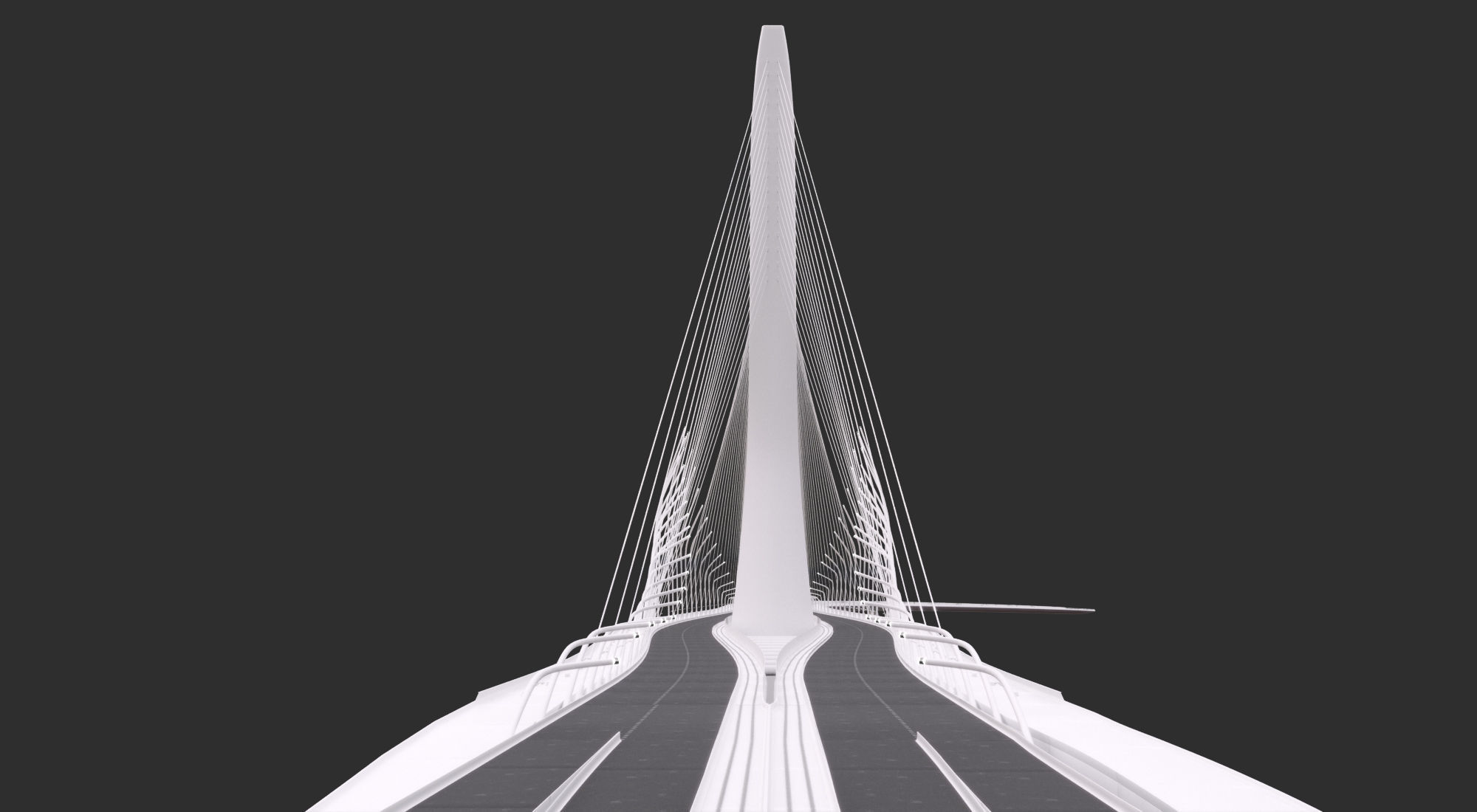 Zaha Hadid Architects Danjiang Bridge in Taiwan 3D model | CGTrader