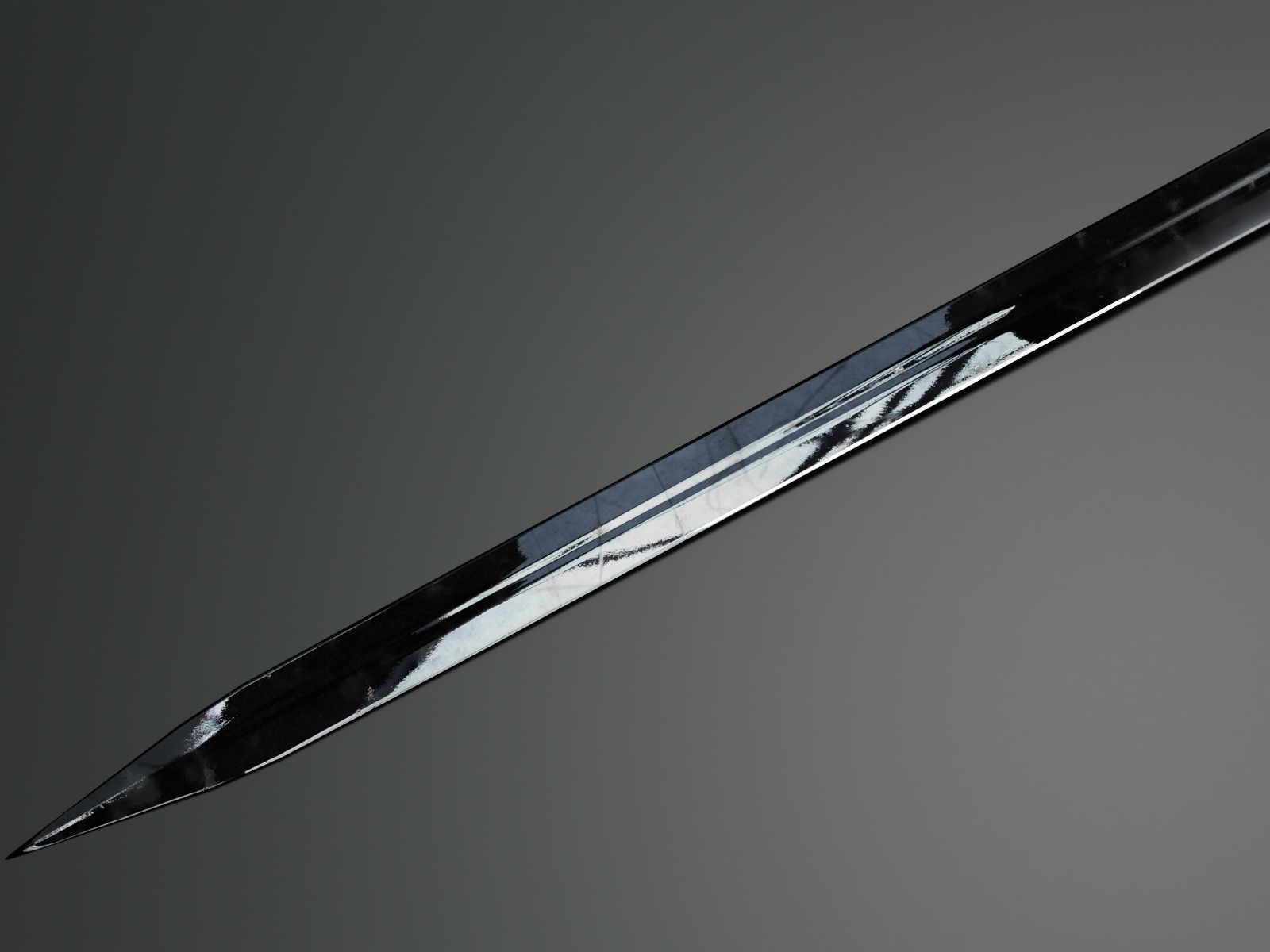 The Red Gem Sword 3D model | CGTrader