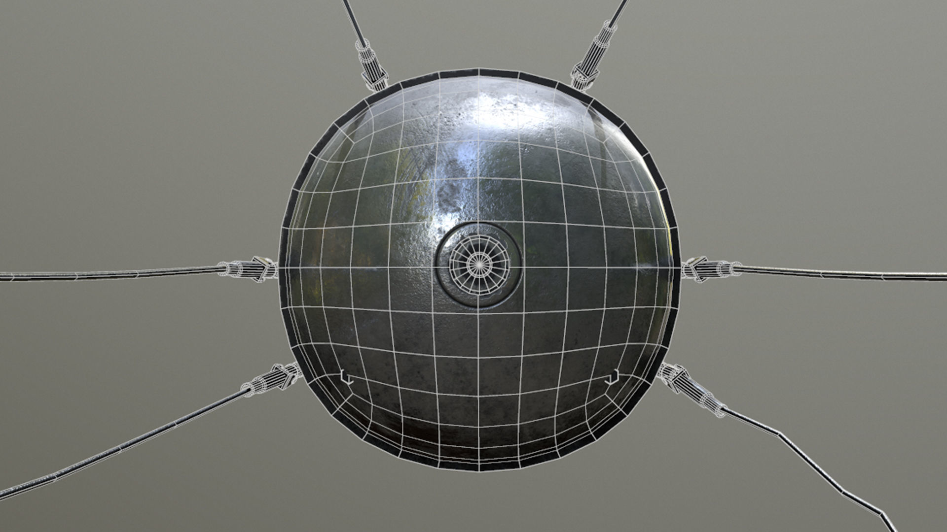 3D model Sputnik 1 Satellite VR / AR / low-poly | CGTrader