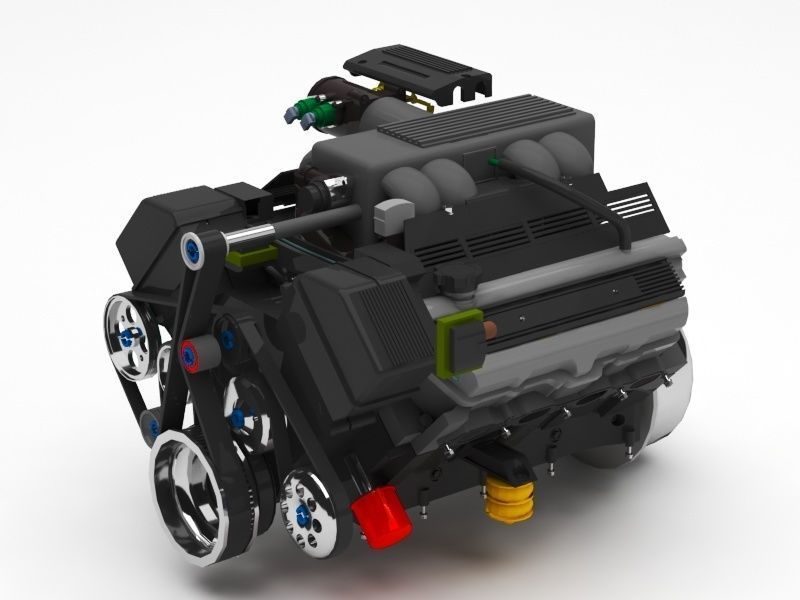 3D robot Engine | CGTrader