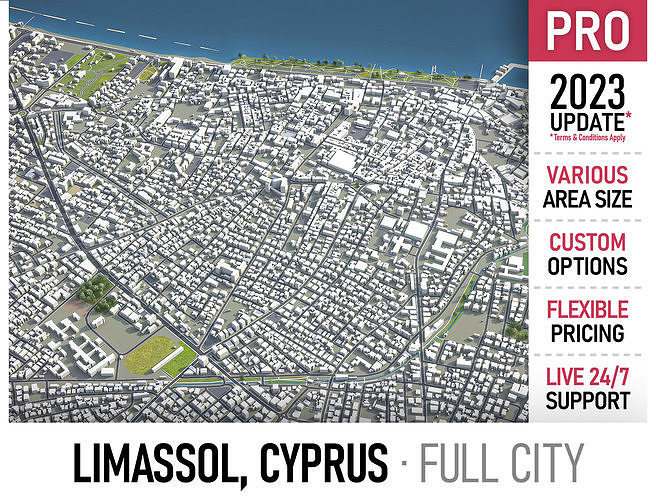 3D model Limassol VR / AR / low-poly | CGTrader