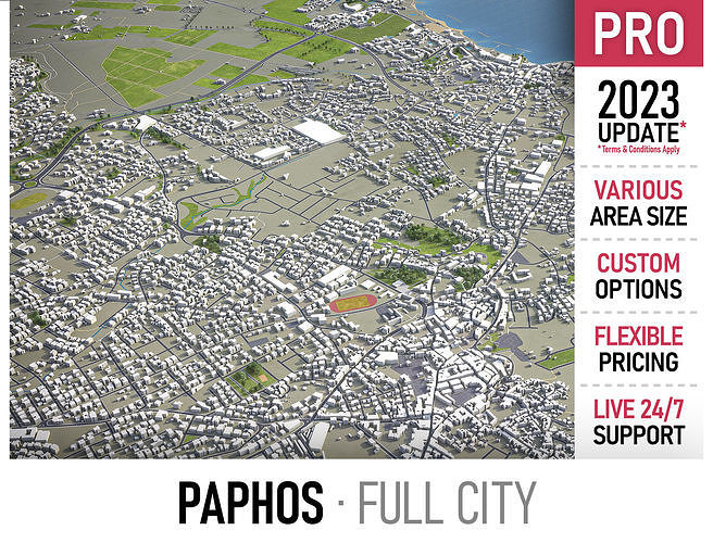 3D model Paphos VR / AR / low-poly | CGTrader