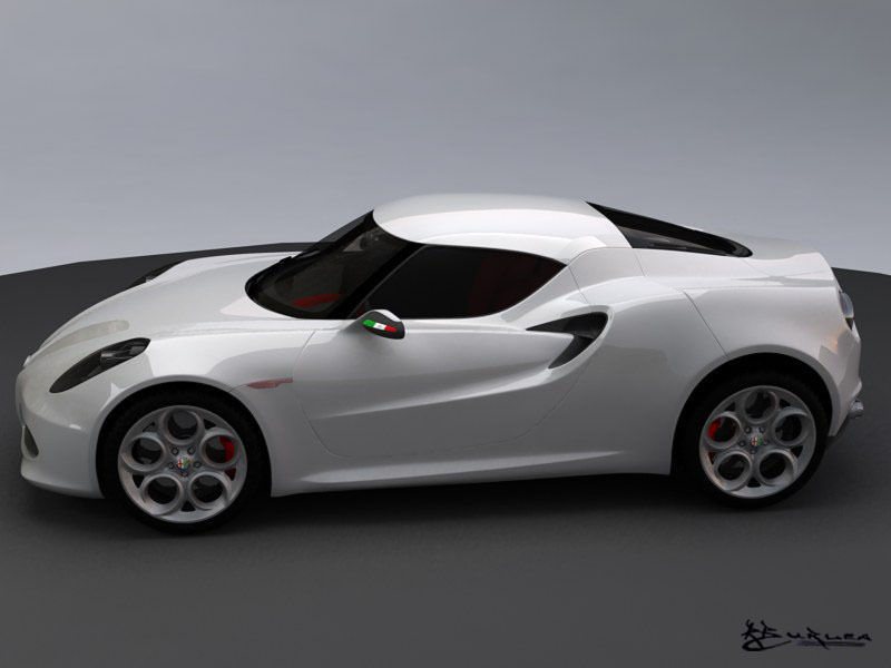 Alfa Romeo 4C Concept 2011 3D model | CGTrader