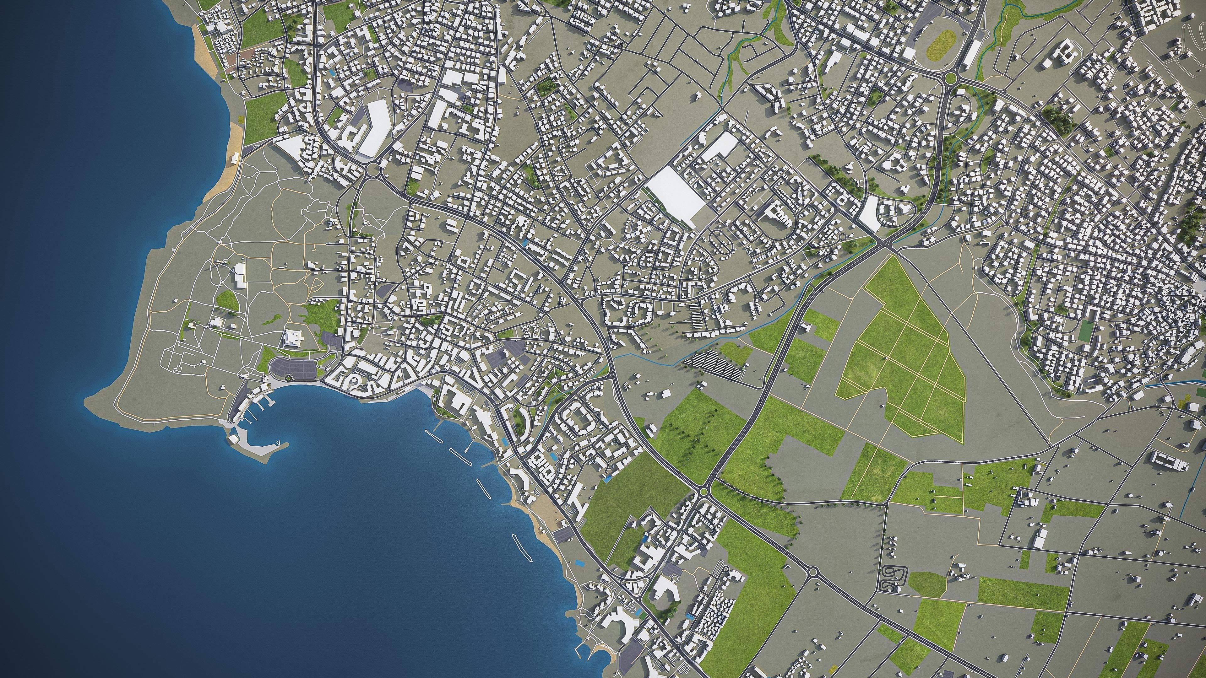 3D Model Collection Cyprus - full country - and cities VR / AR / low ...