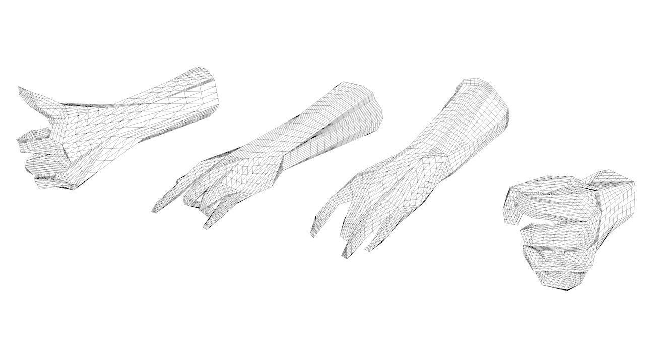 3D model Sci-Fi Shapes - The Hands VR / AR / low-poly | CGTrader