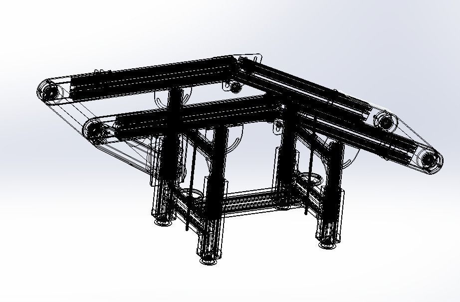 Height and Angle adjustable conveyor 3D model | CGTrader