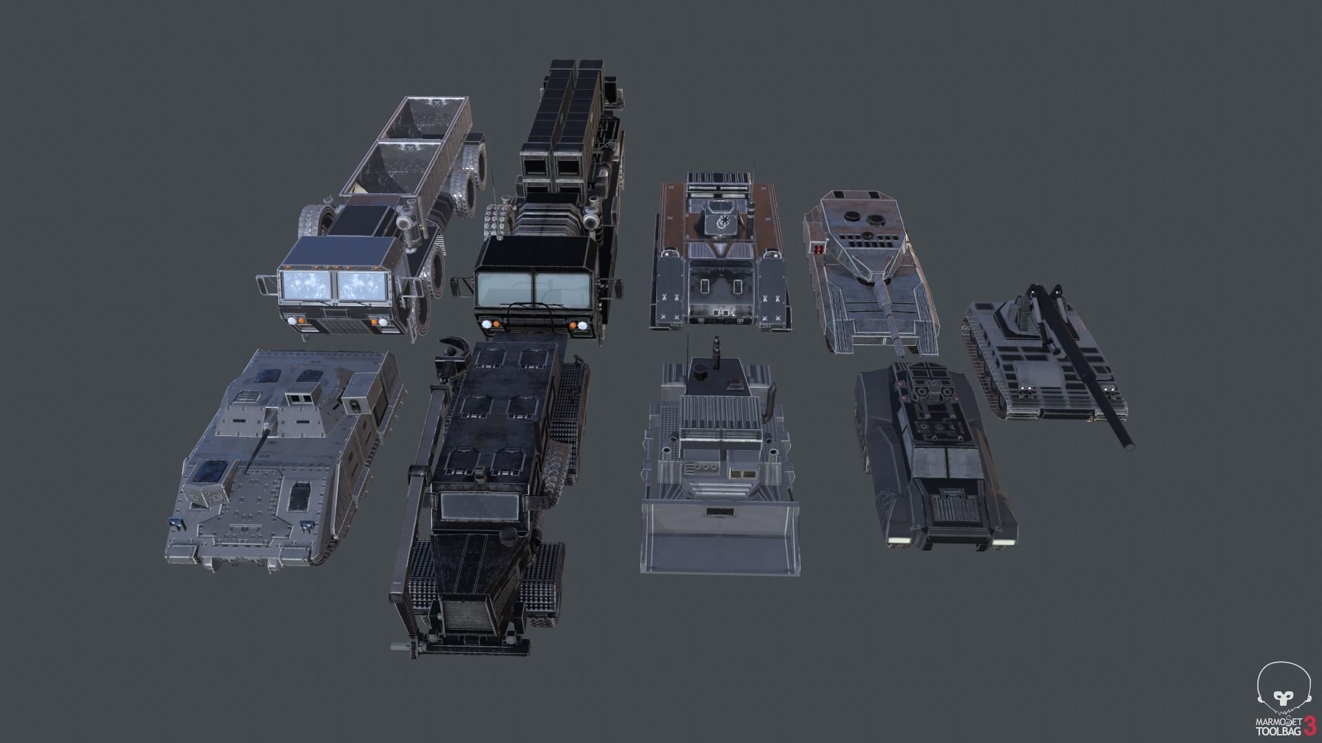 3D model Tanks for RTS Game Pack VR / AR / low-poly | CGTrader