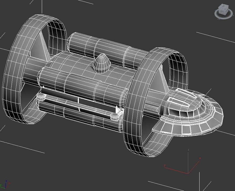 3D model spacecraft spaceship with wheels VR / AR / low-poly | CGTrader