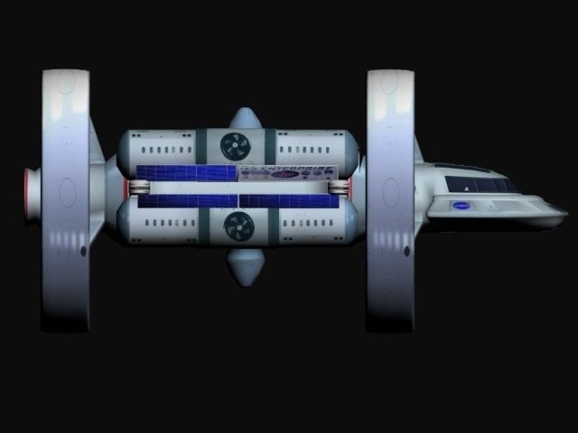 3D model spacecraft spaceship with wheels VR / AR / low-poly | CGTrader