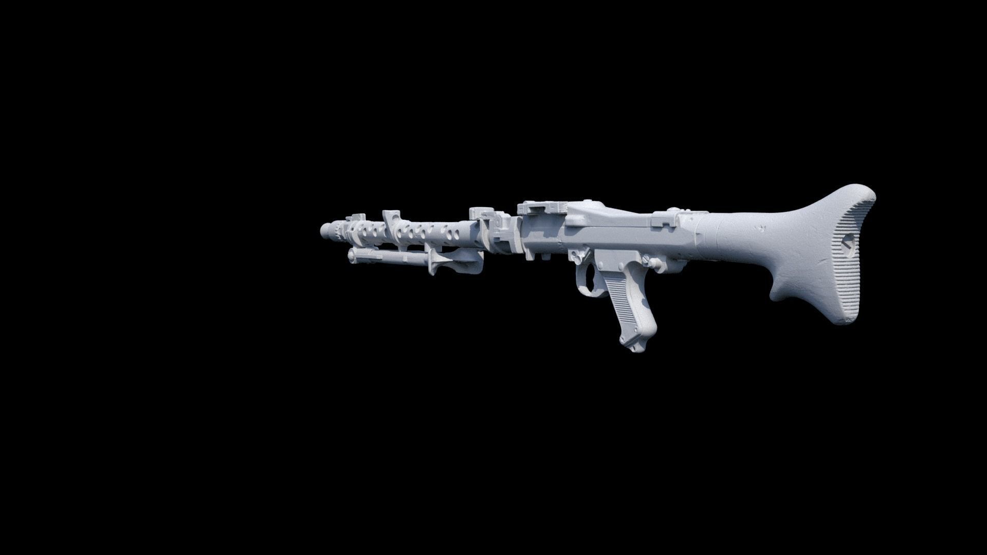 3D Scanned Deactivated MG34 DLT 19 Blaster Heavy Blaster Rifle 3D model ...