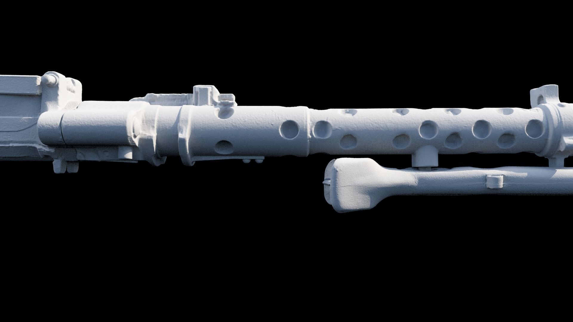 3D Scanned Deactivated MG34 DLT 19 Blaster Heavy Blaster Rifle 3D model ...