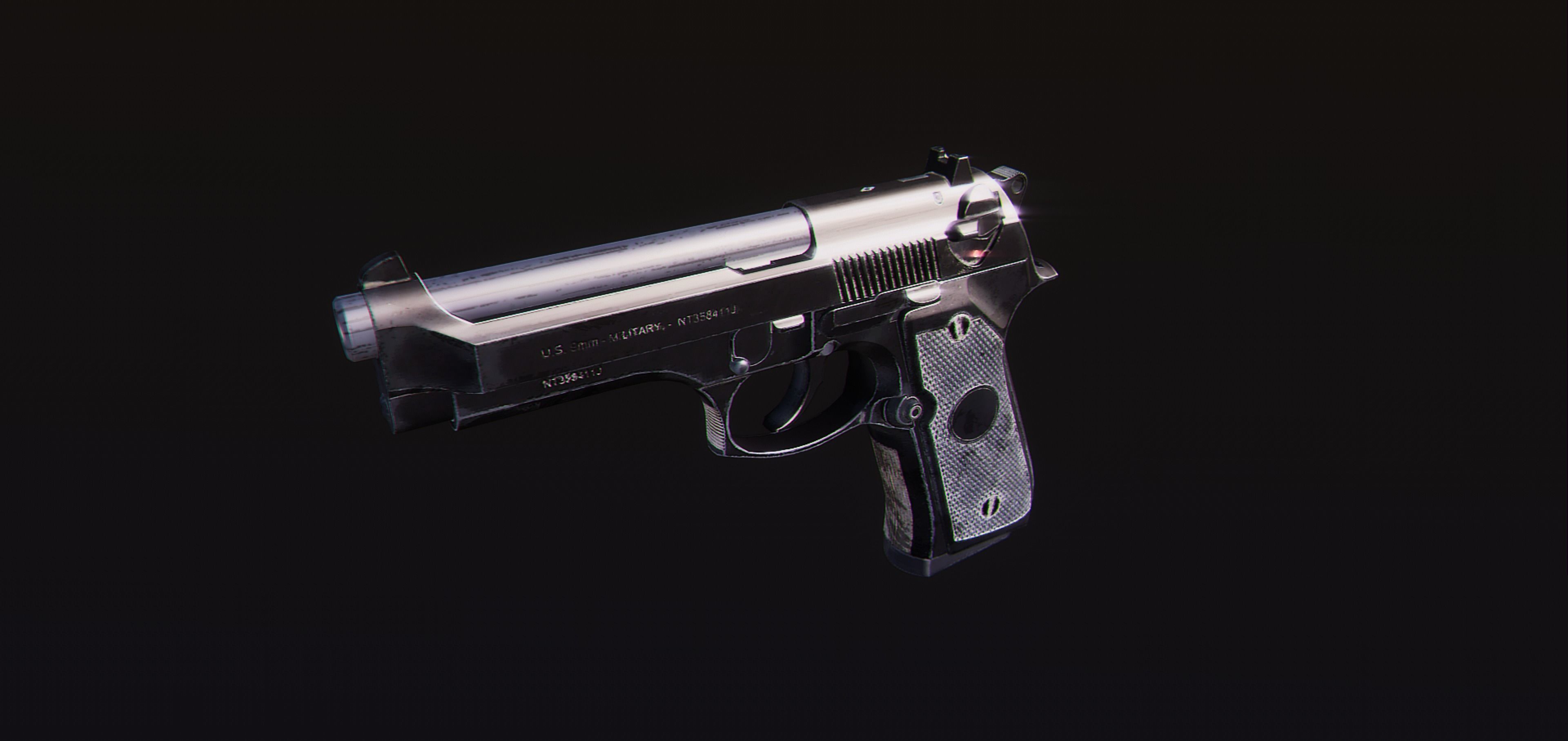 3D model M9 Pistol VR / AR / low-poly | CGTrader