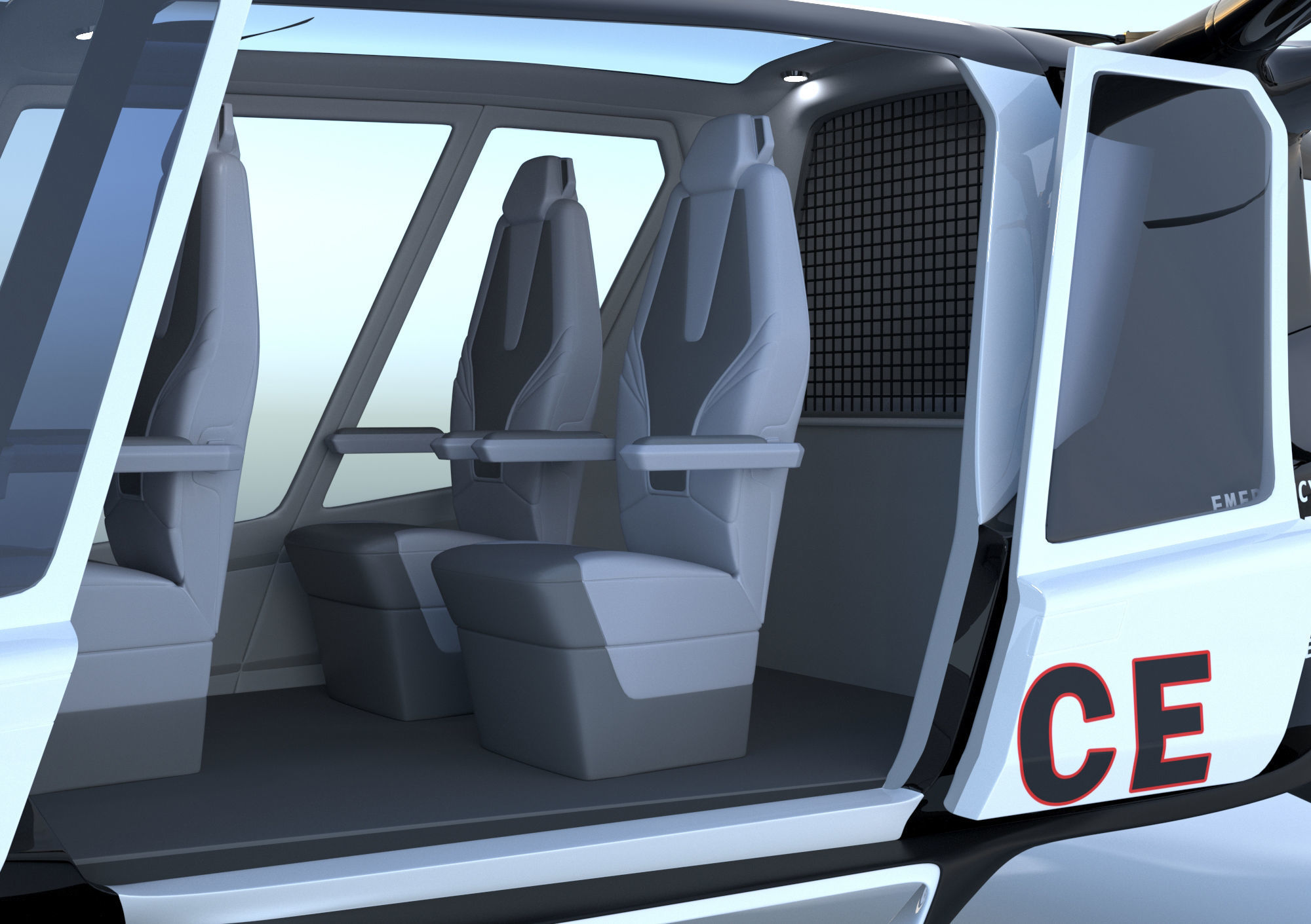 Police Drone with Interior 3D model | CGTrader
