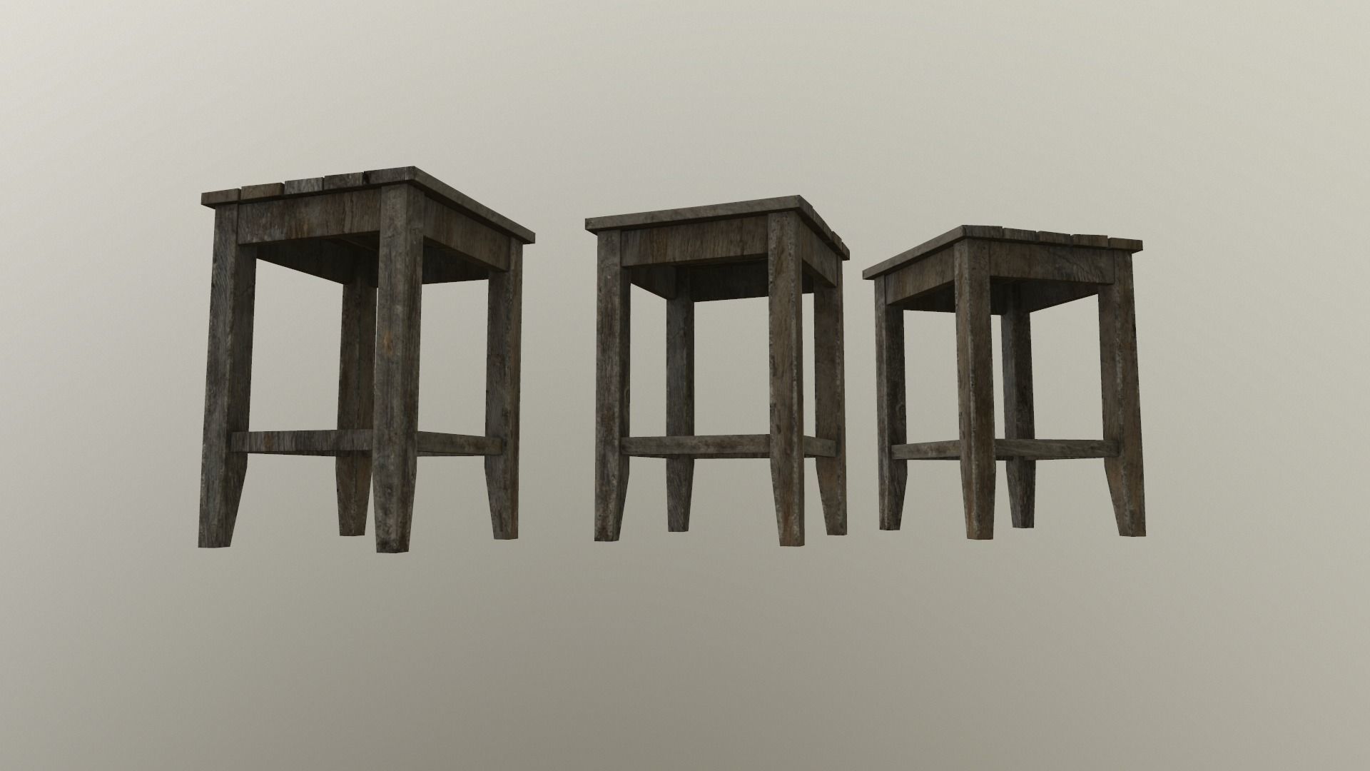 3D model Soviet Stool VR / AR / low-poly | CGTrader