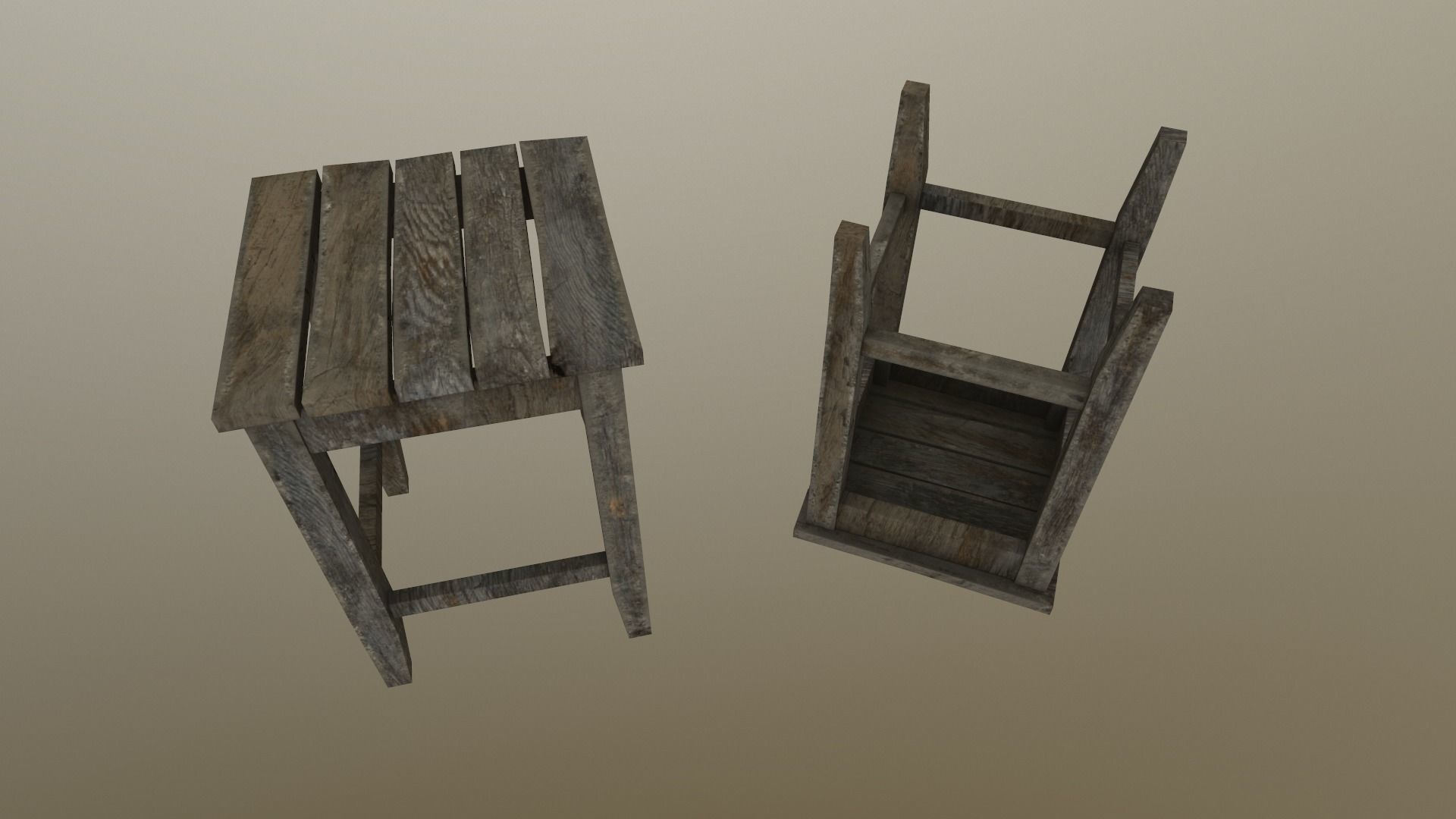 3D model Soviet Stool VR / AR / low-poly | CGTrader