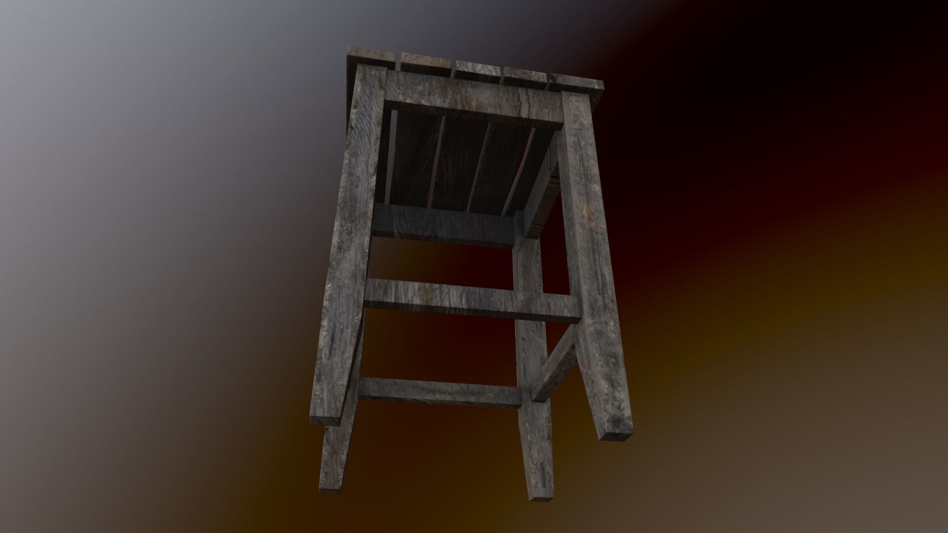 3D model Soviet Stool VR / AR / low-poly | CGTrader