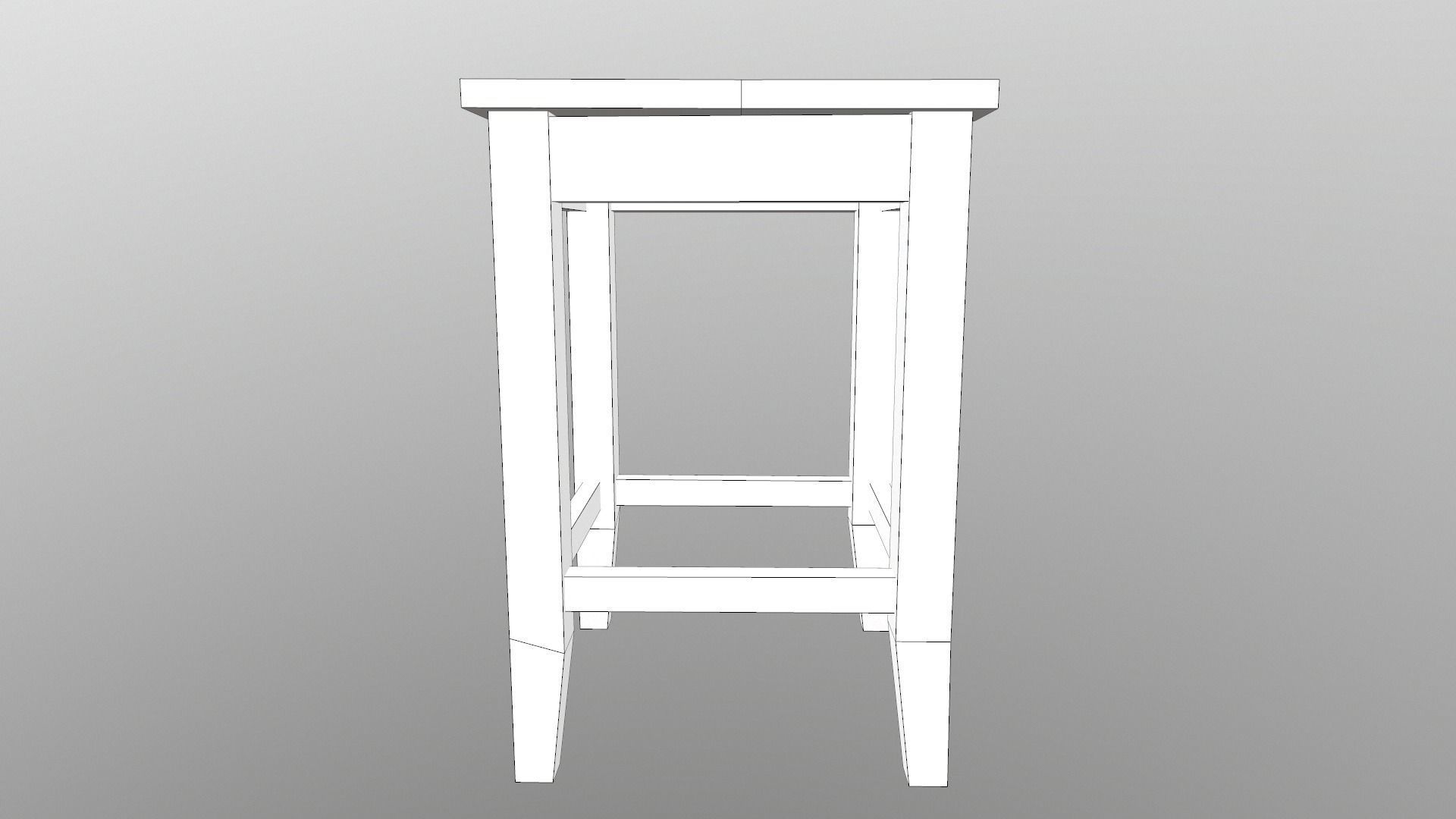 3D model Soviet Stool VR / AR / low-poly | CGTrader