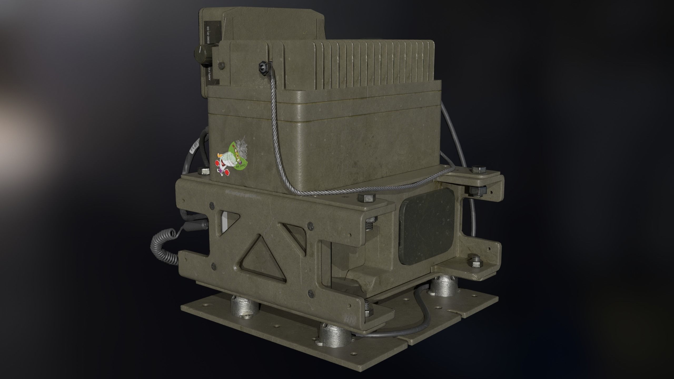 3D model Military radiostation PRC-2082 VR / AR / low-poly | CGTrader