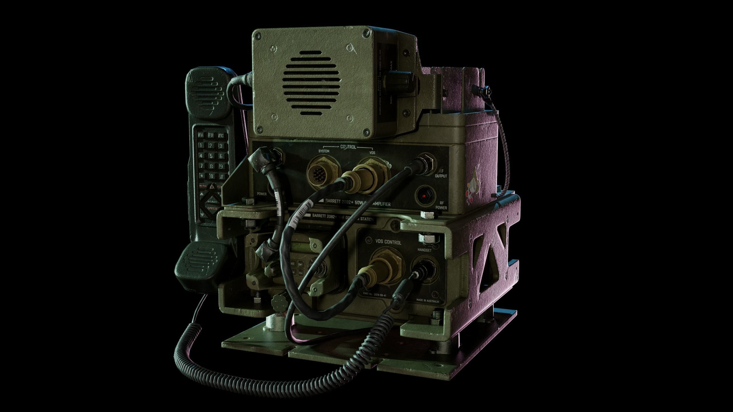 3D model Military radiostation PRC-2082 VR / AR / low-poly | CGTrader