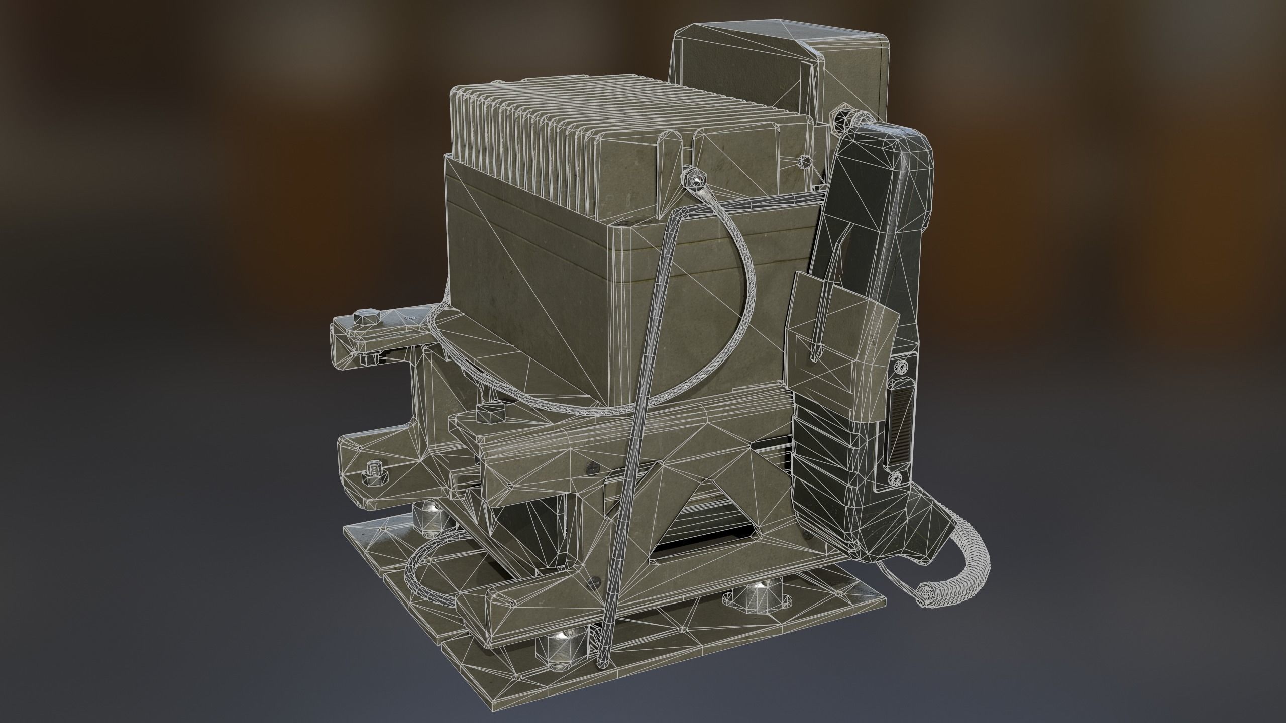 3D model Military radiostation PRC-2082 VR / AR / low-poly | CGTrader