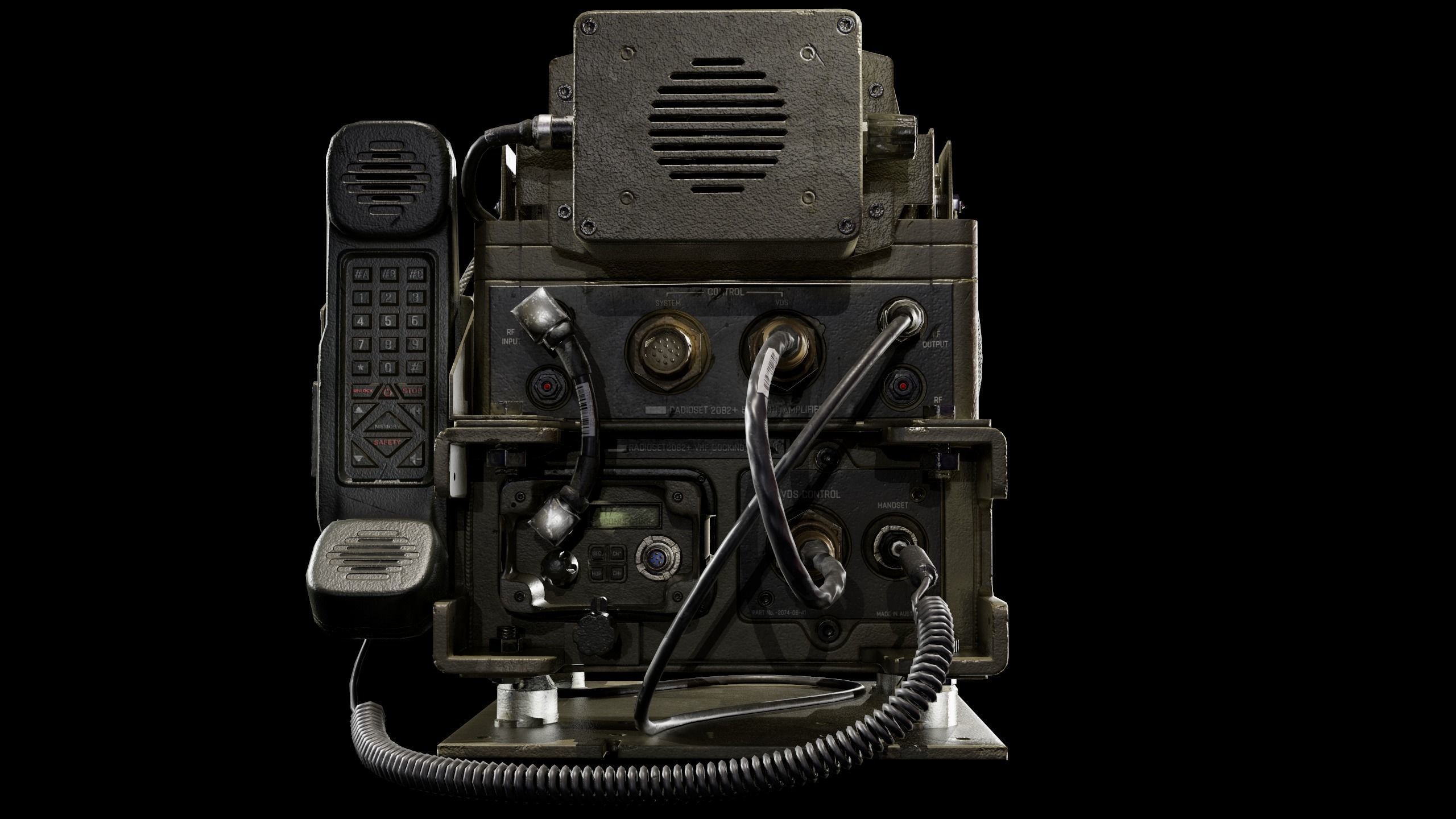 3D model Military radiostation PRC-2082 VR / AR / low-poly | CGTrader