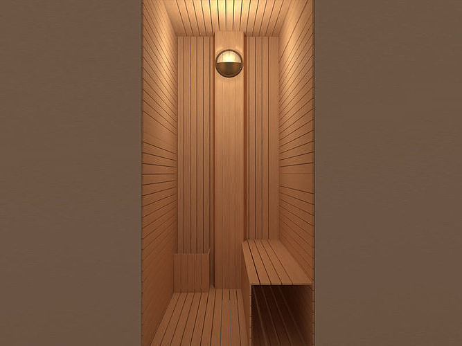 3D model Sauna wood paneling VR / AR / low-poly | CGTrader
