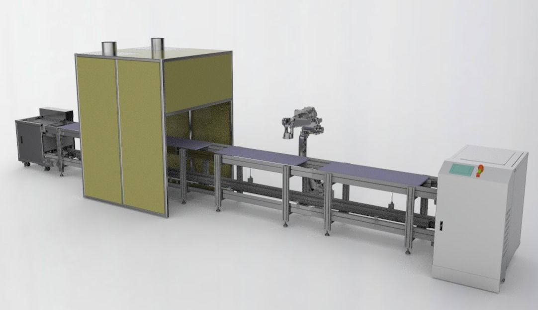 Double speed chain assembly line 3D model | CGTrader