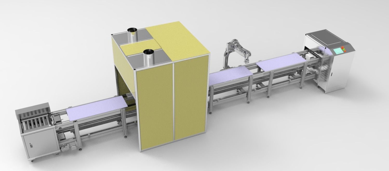Double speed chain assembly line 3D model | CGTrader