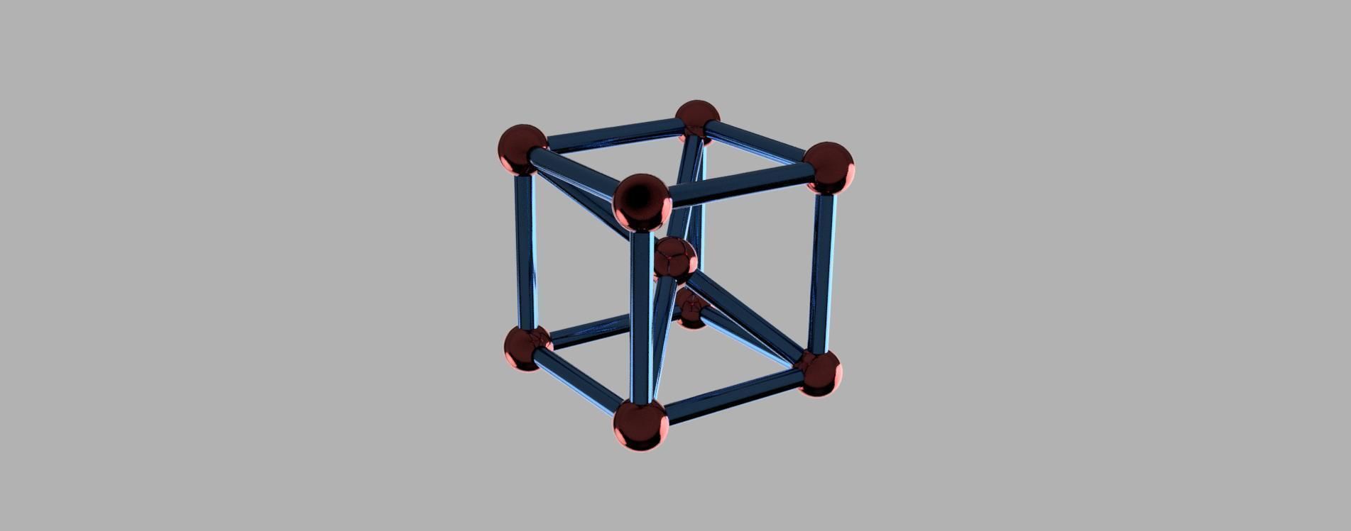 Crystal lattices of metals 3D model 3D printable | CGTrader