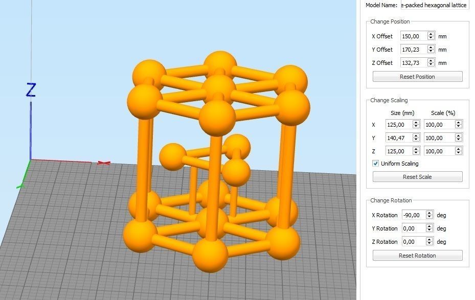 Crystal lattices of metals 3D model 3D printable | CGTrader