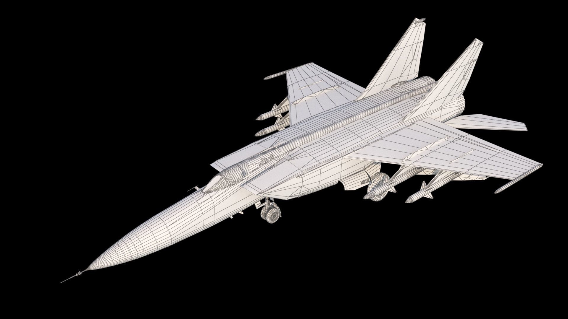 MiG-25P russian fighter jet 3D model | CGTrader