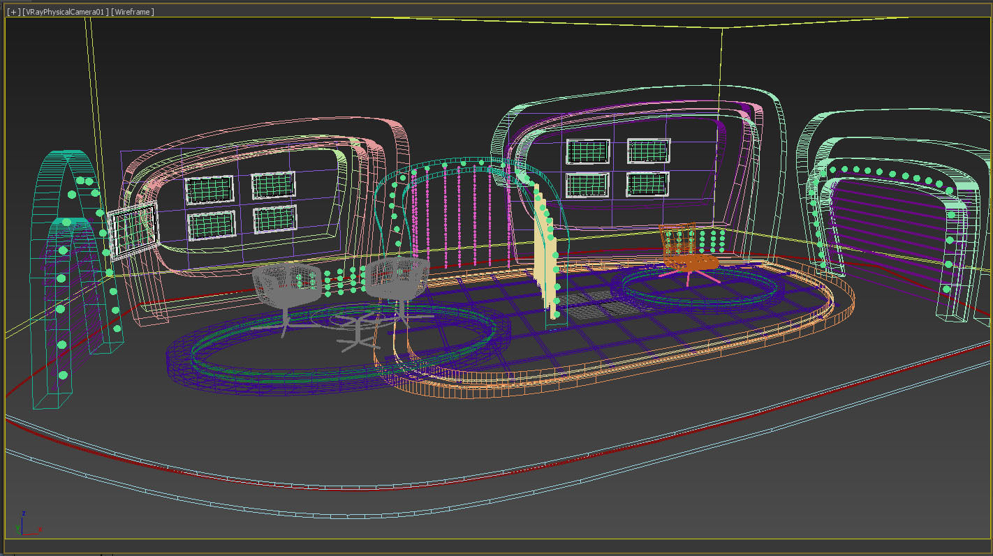 TV Talk Show Studio Set Scene 3D model | CGTrader