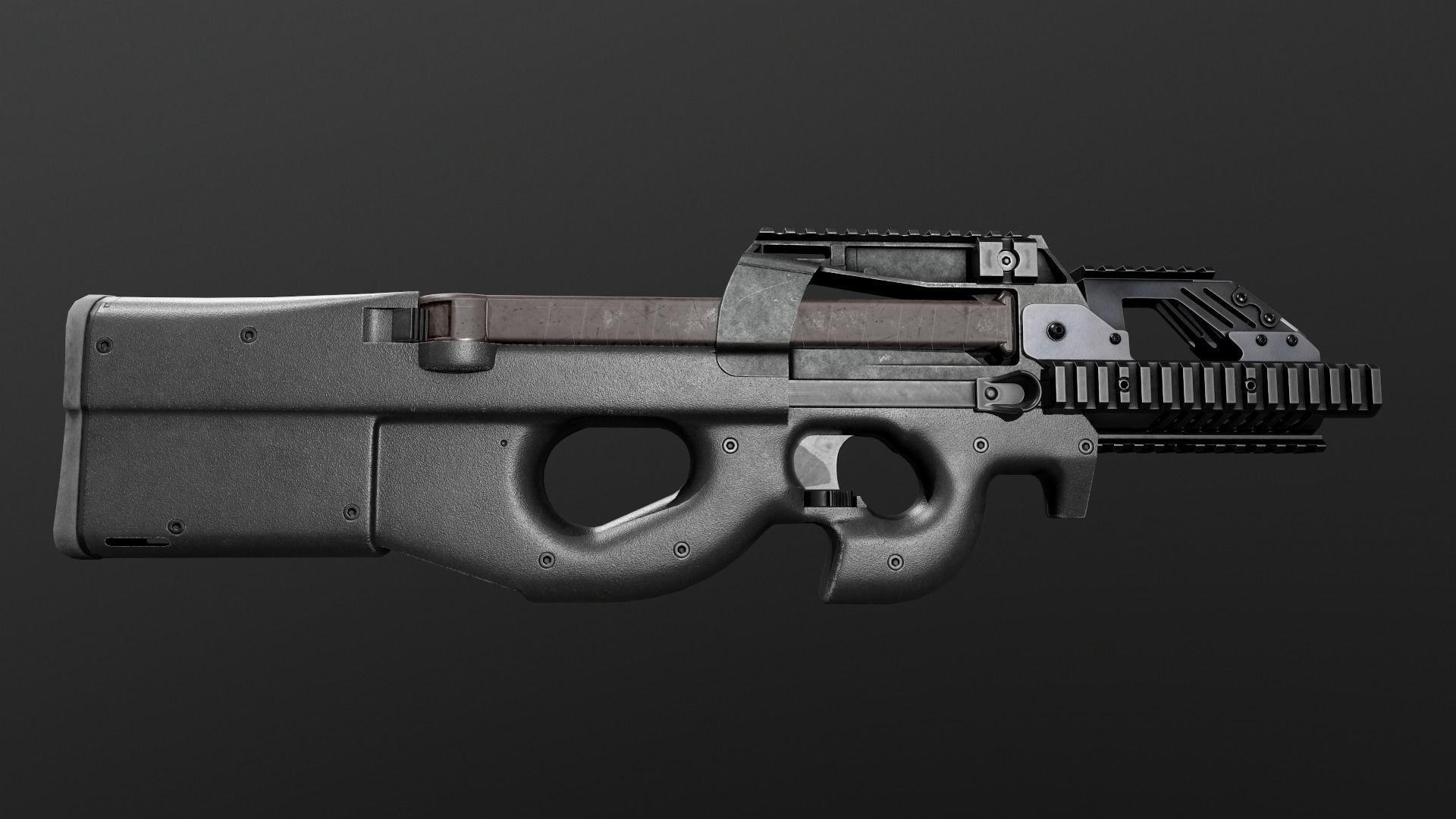 3D model FN P90 Sub Machine Gun VR / AR / low-poly | CGTrader
