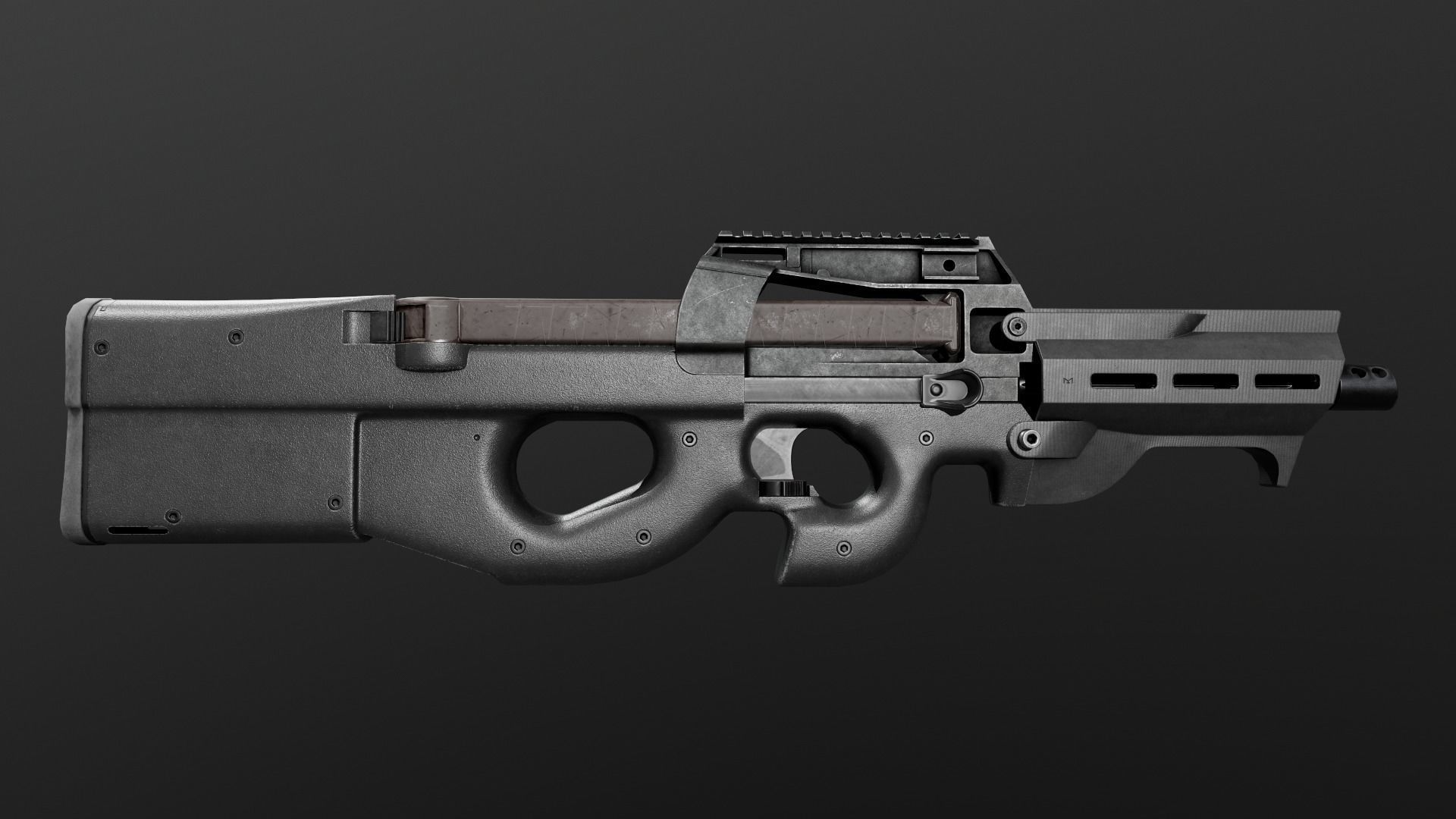 3D model FN P90 Sub Machine Gun VR / AR / low-poly | CGTrader