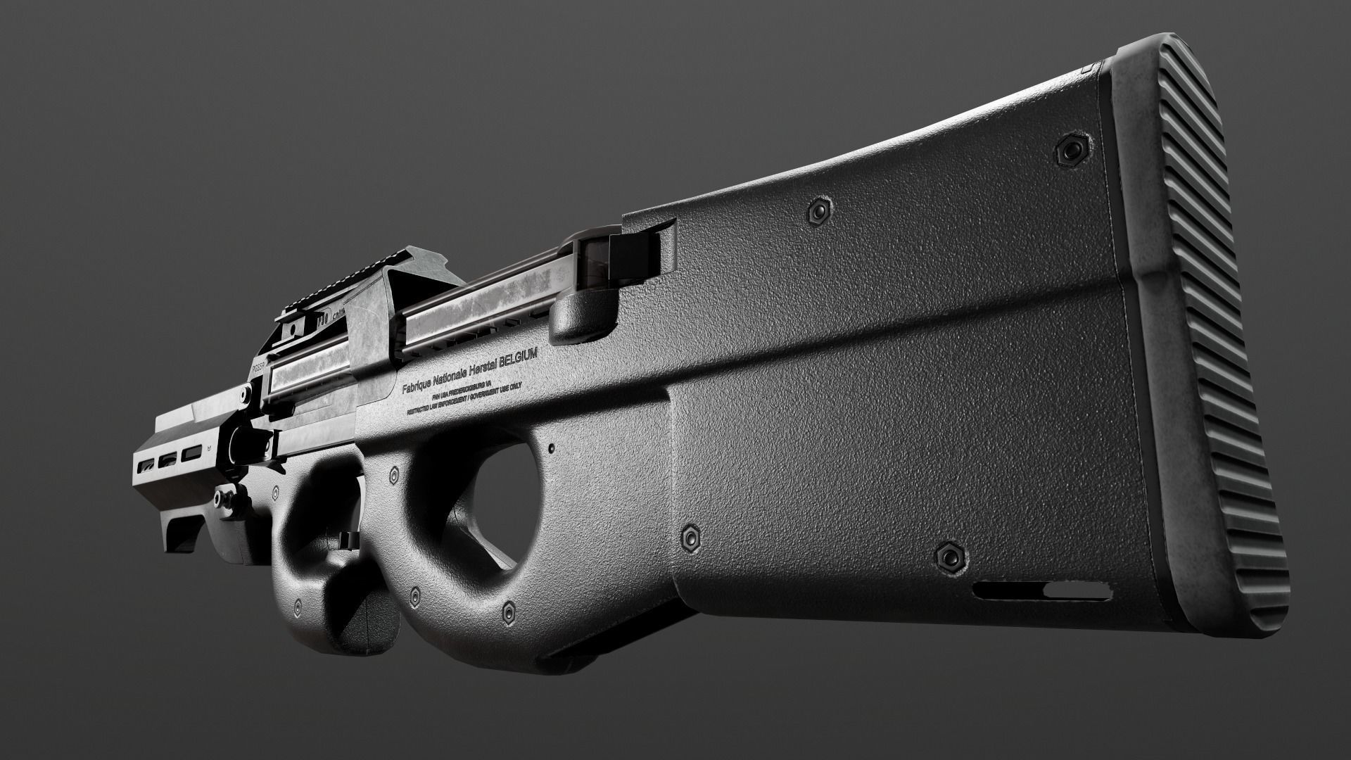 3D model FN P90 Sub Machine Gun VR / AR / low-poly | CGTrader