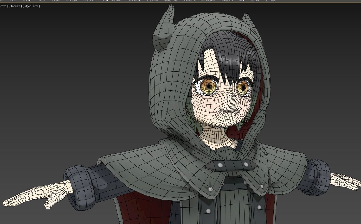 Somali to Mori no Kamisama VRChat 3D model rigged | CGTrader