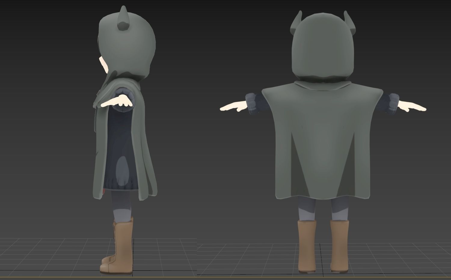 Somali to Mori no Kamisama VRChat 3D model rigged | CGTrader