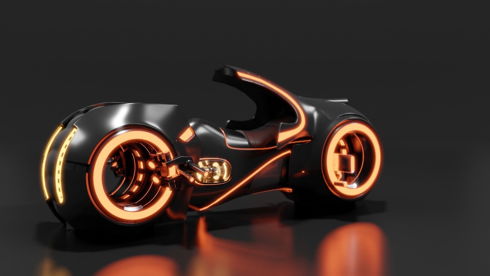Tron Bike free 3D model | CGTrader
