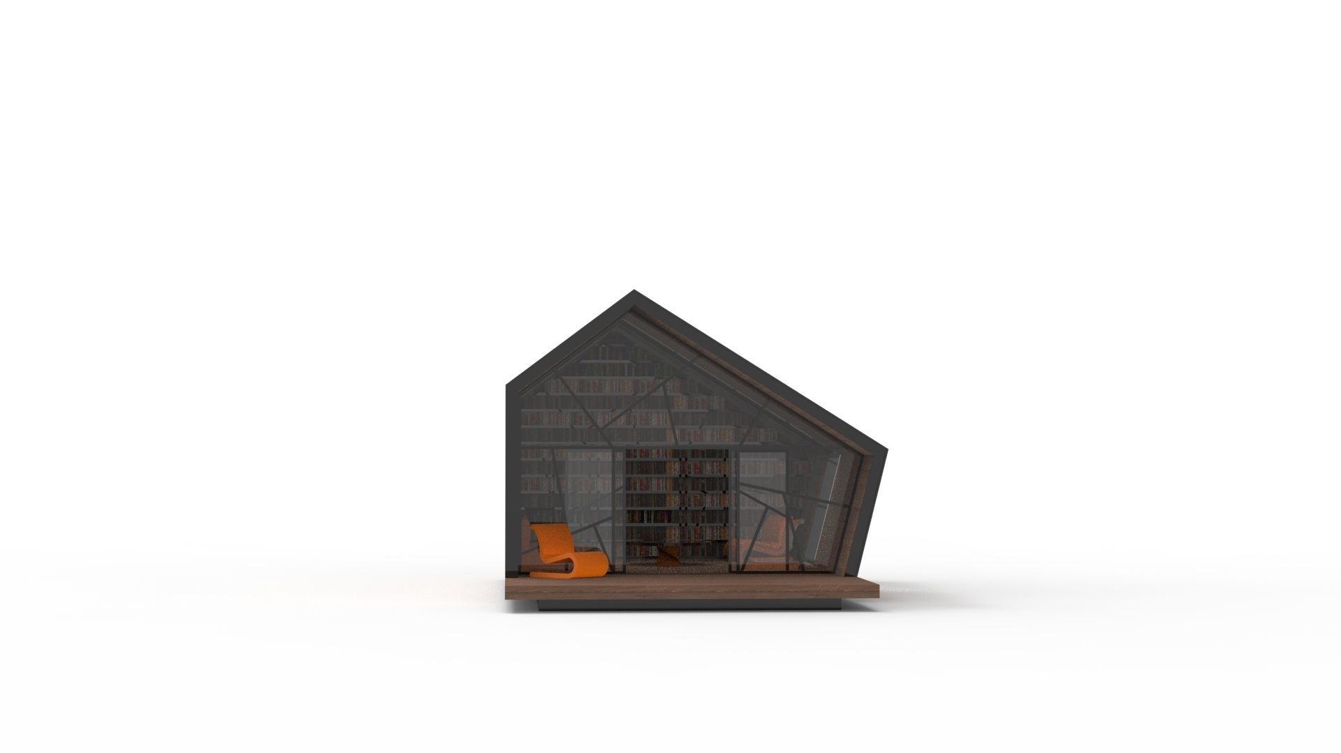 3D model READING HOUSE VR / AR / low-poly | CGTrader