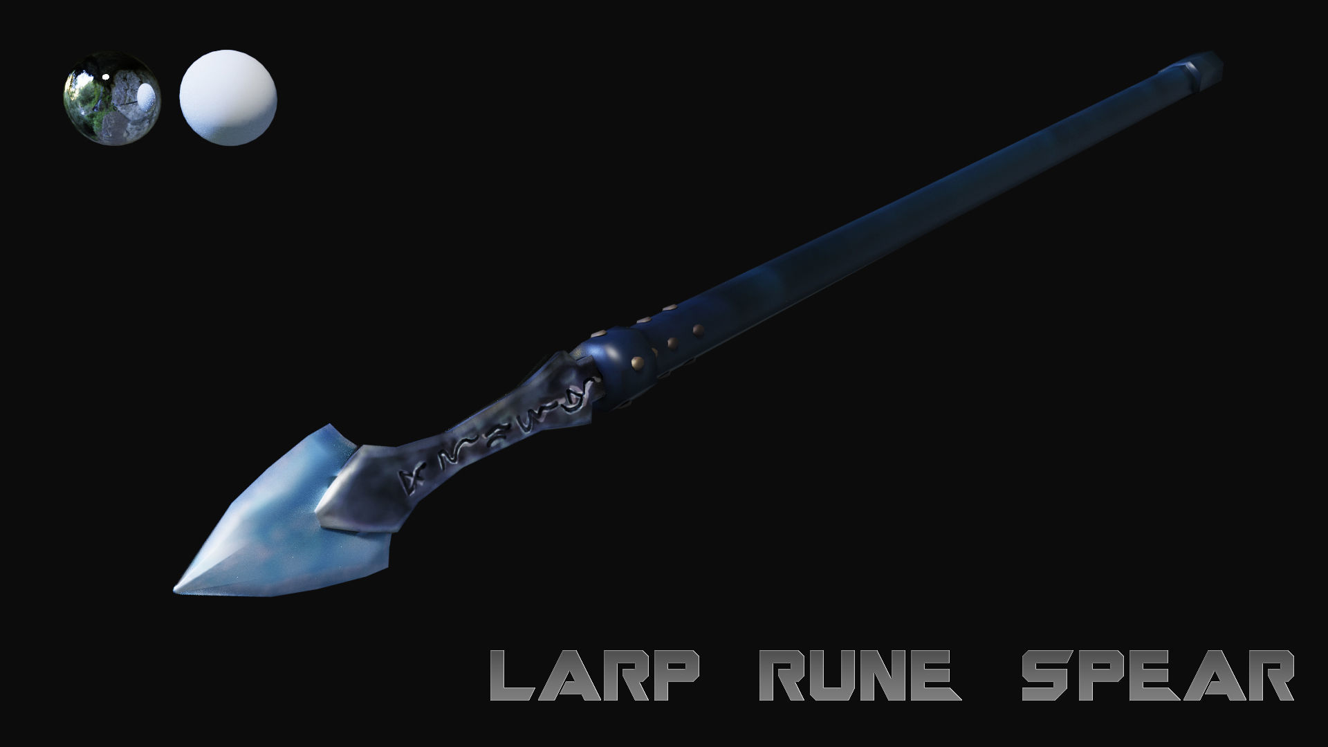 3D model LARP Rune Spear VR / AR / low-poly | CGTrader