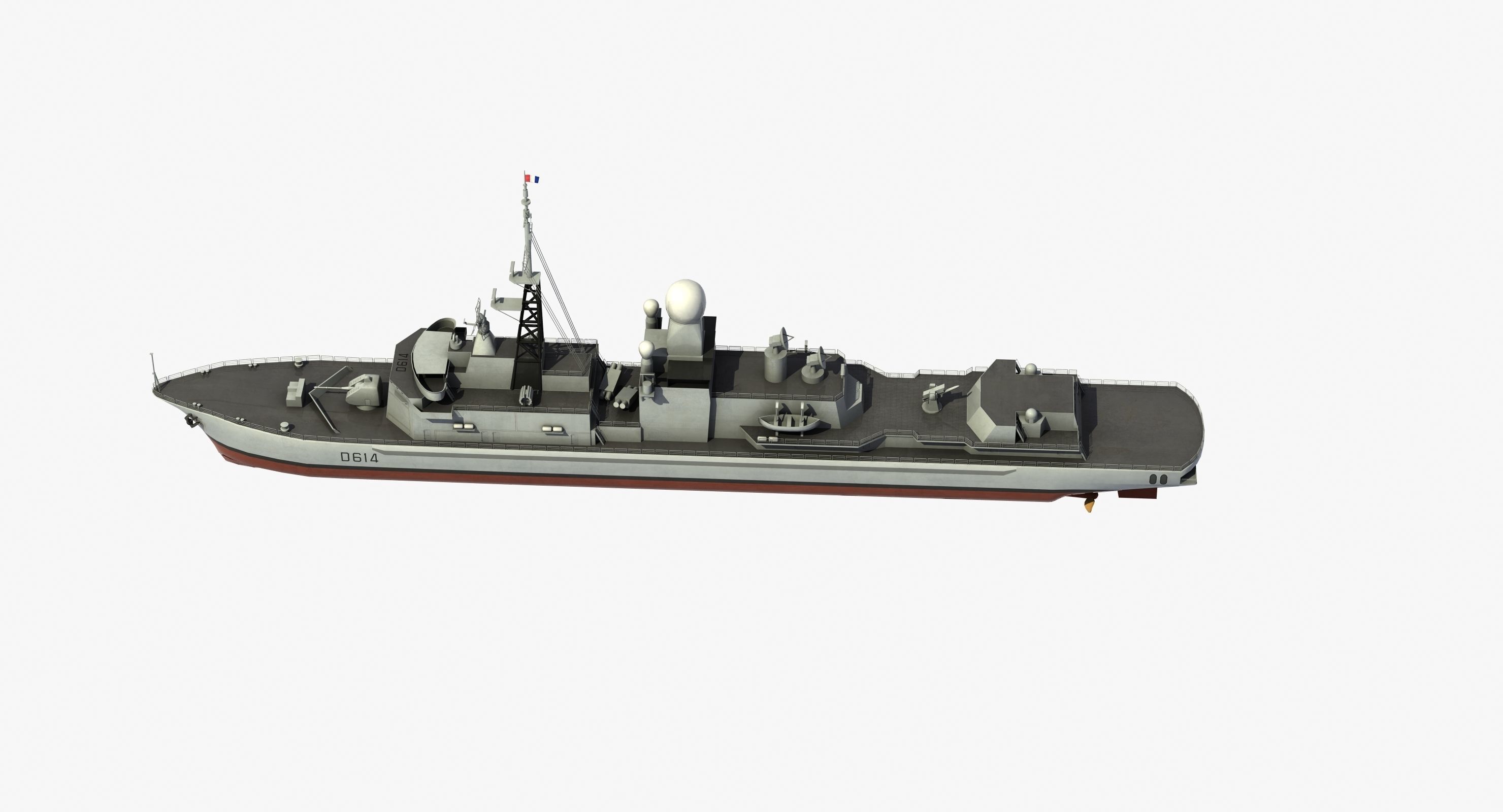Cassard Class Frigate 3D model | CGTrader
