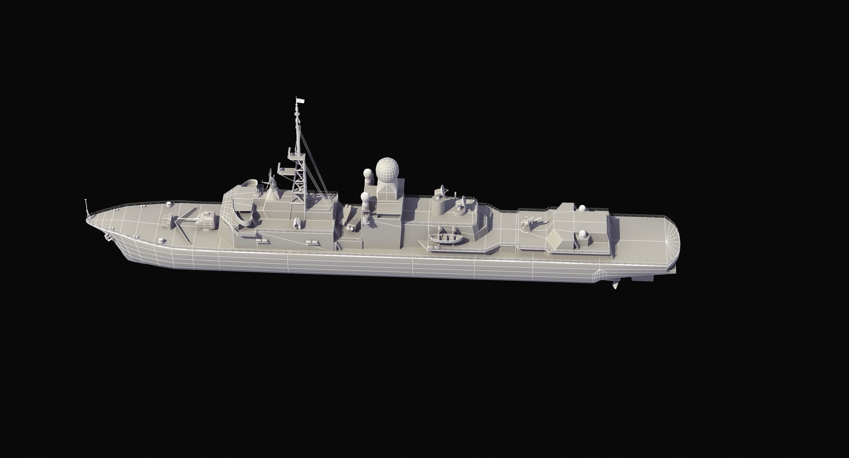 Cassard Class Frigate 3D model | CGTrader