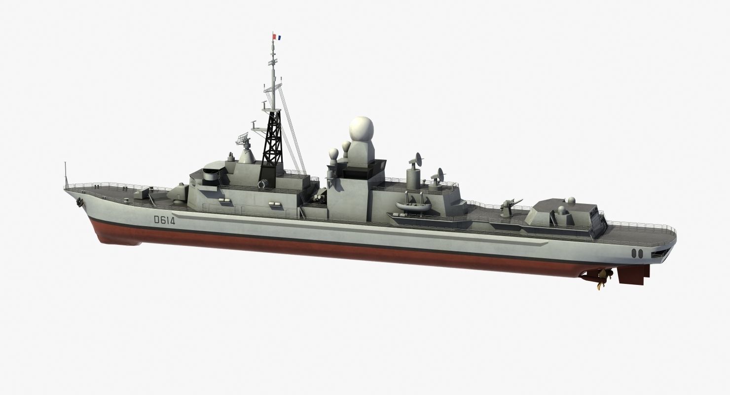 Cassard Class Frigate 3D model | CGTrader