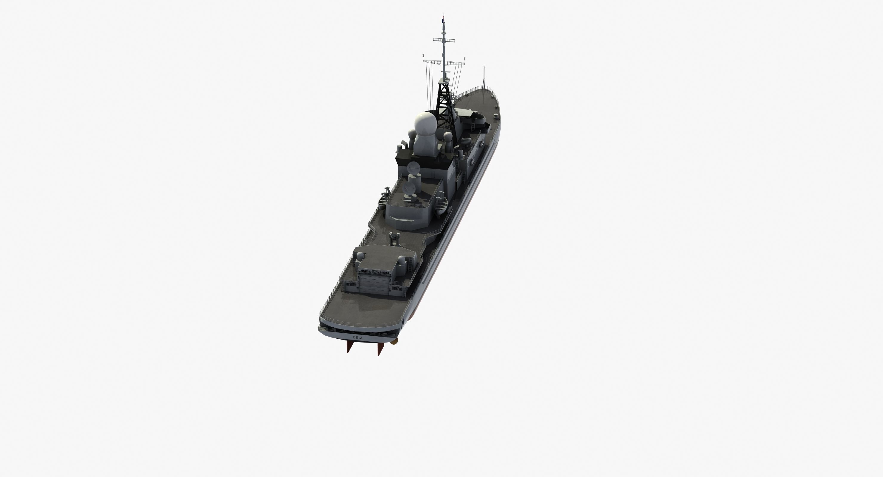 Cassard Class Frigate 3D model | CGTrader