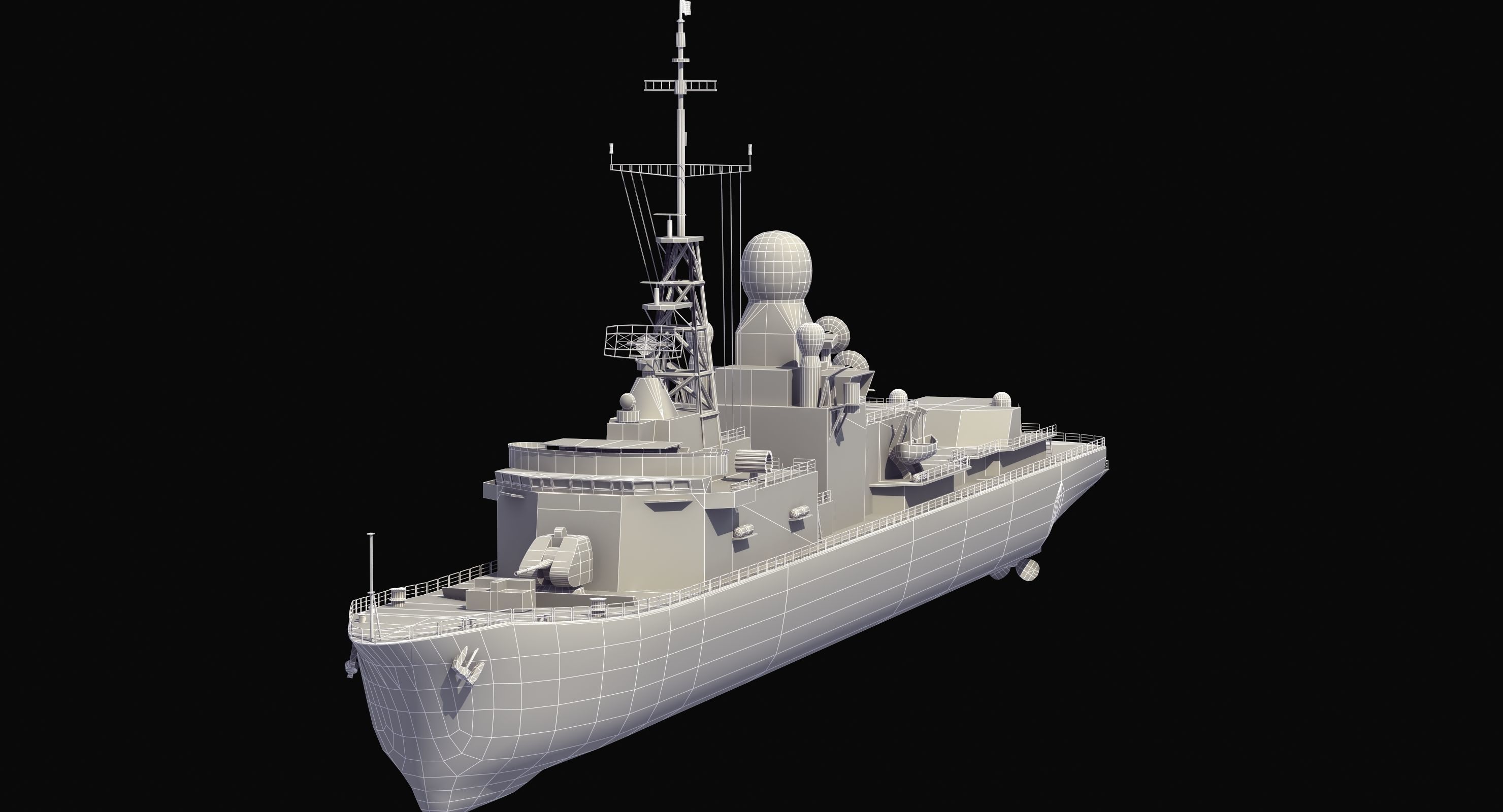 Cassard Class Frigate 3D model | CGTrader