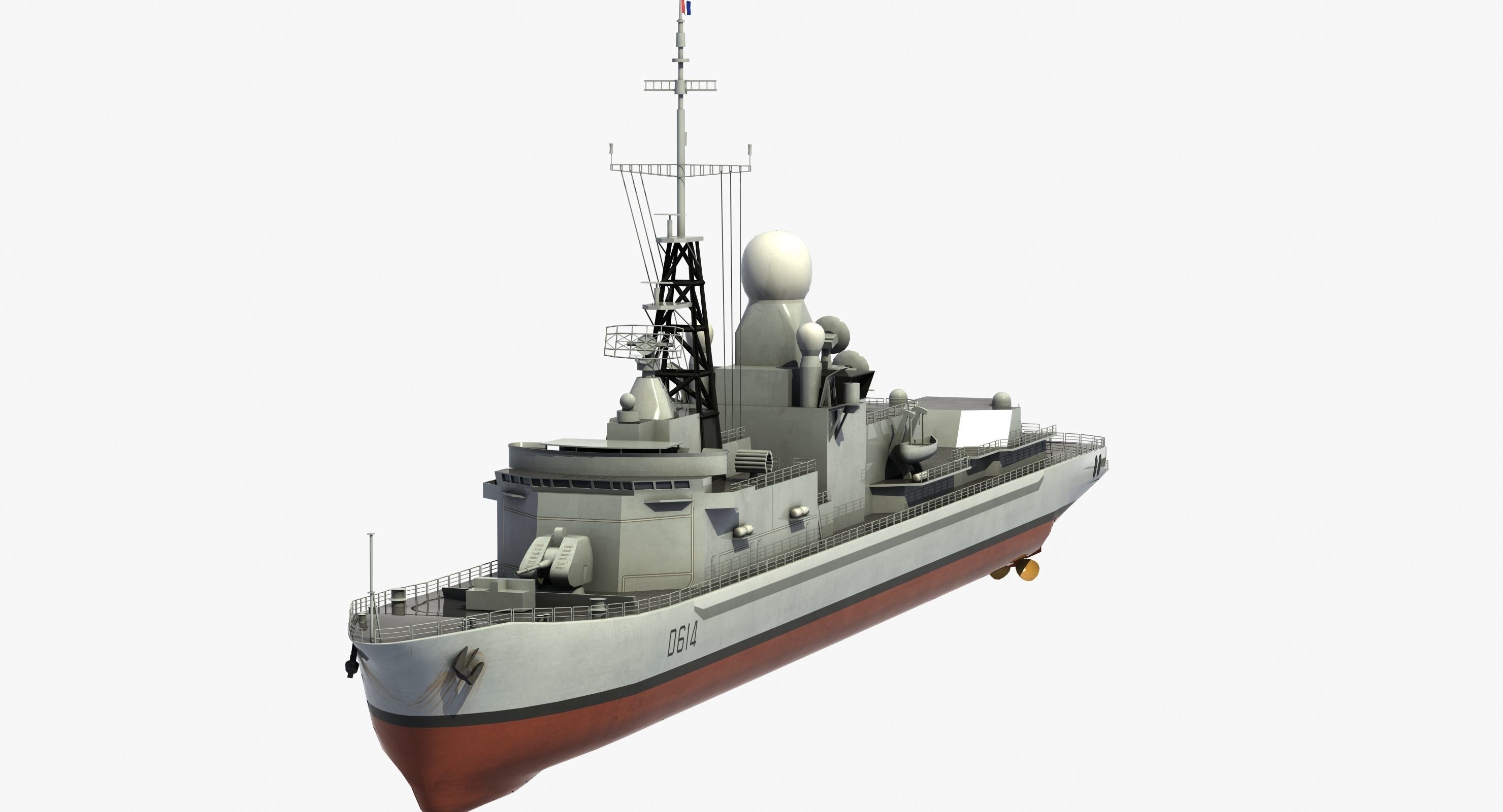 Cassard Class Frigate 3D model | CGTrader