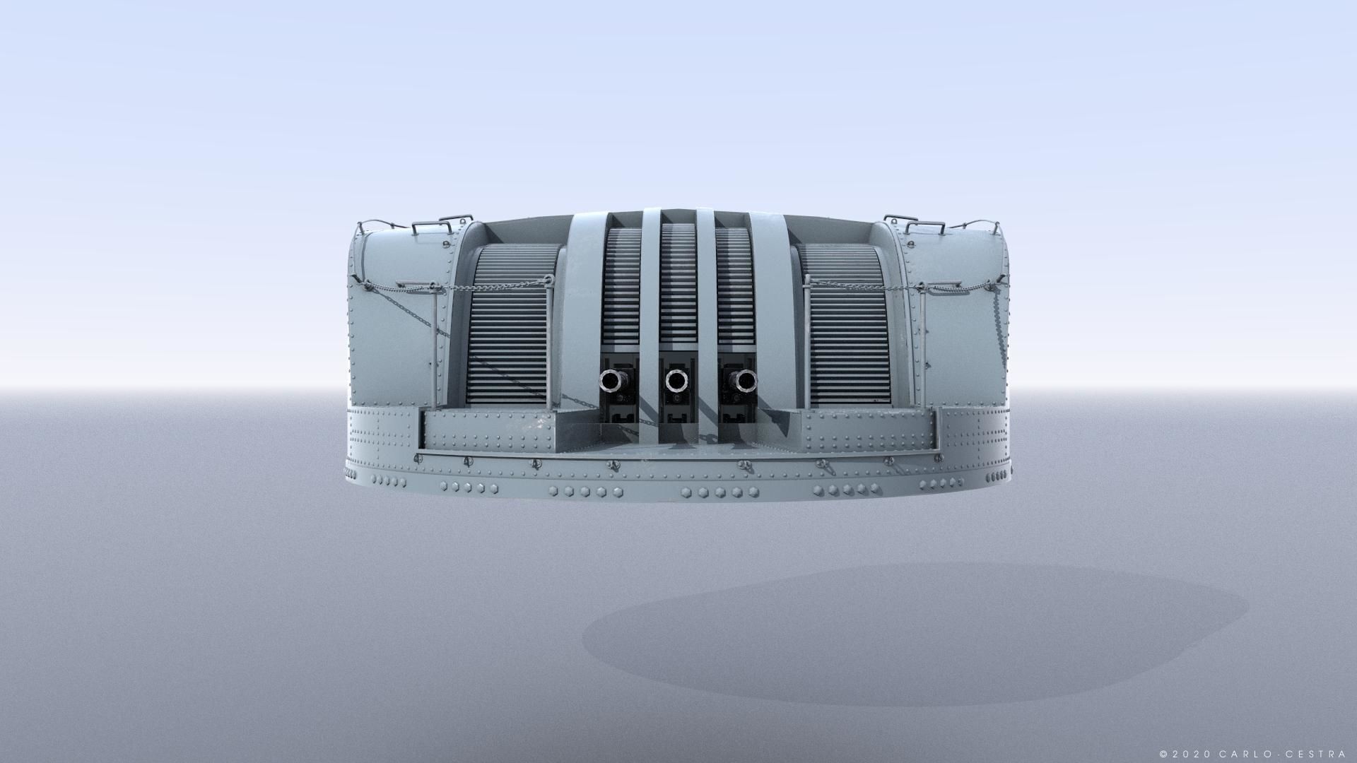 3D model Japanese Type 96 AA gun - 1945 VR / AR / low-poly | CGTrader