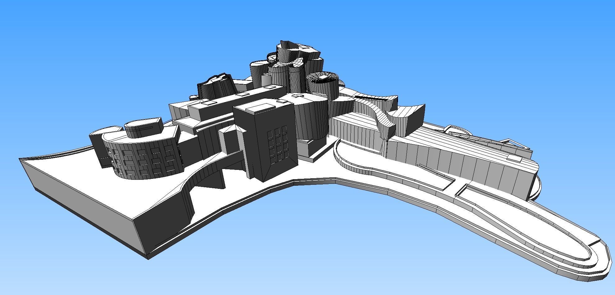 3D model Guggenheim Museum Bilbao VR / AR / low-poly | CGTrader